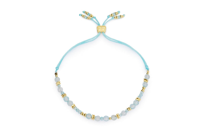 Bliss Gold & Blue Topaz November Birthstone Bracelet | Boho Betty