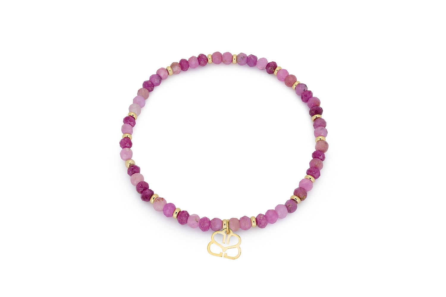 Rue Gold & Ruby Bead Bracelet | Boho Betty