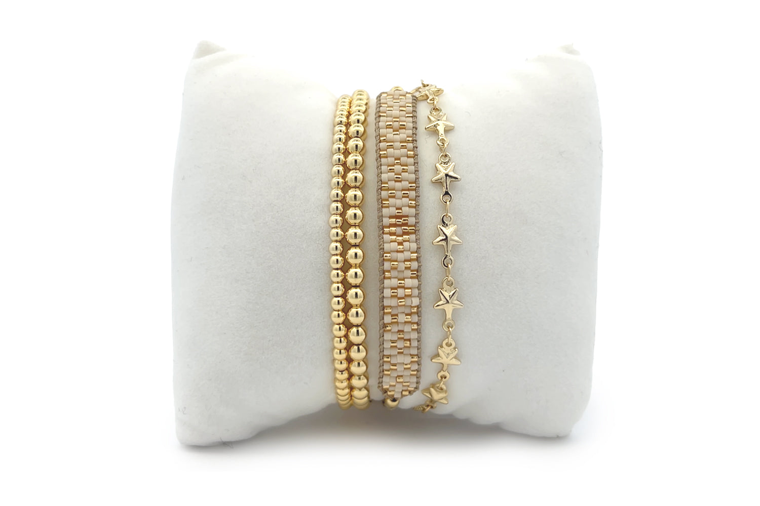 Sumatra Gold Stacking Bracelets | Boho Betty